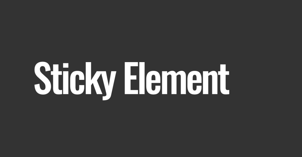 Sticky Element | Grupa.IT- Wdrożenia Drupal