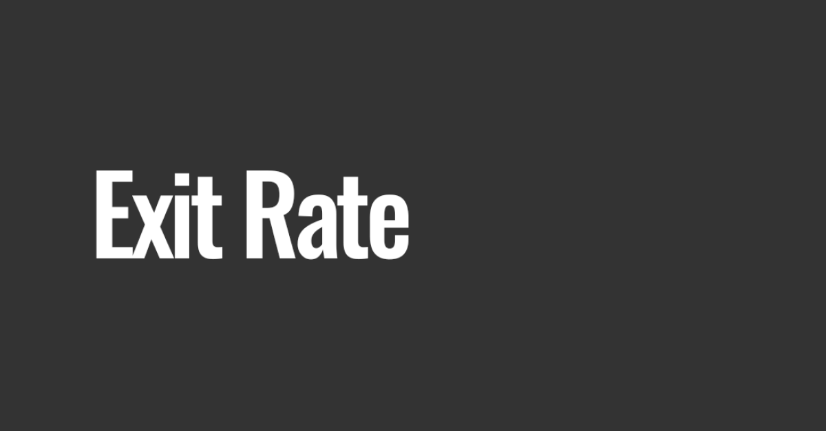 Exit Rate | Grupa.IT- Wdrożenia Drupal